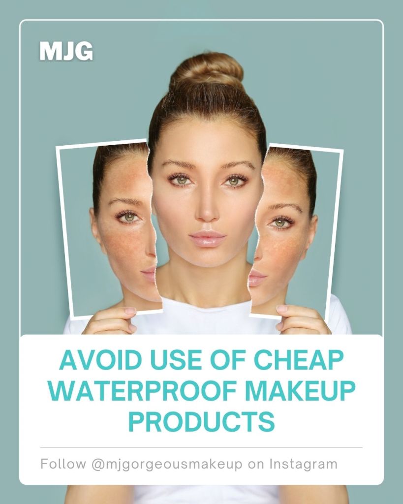 Dark Side of Waterproof Makeup Brides Must Know- MJ Gorgeous